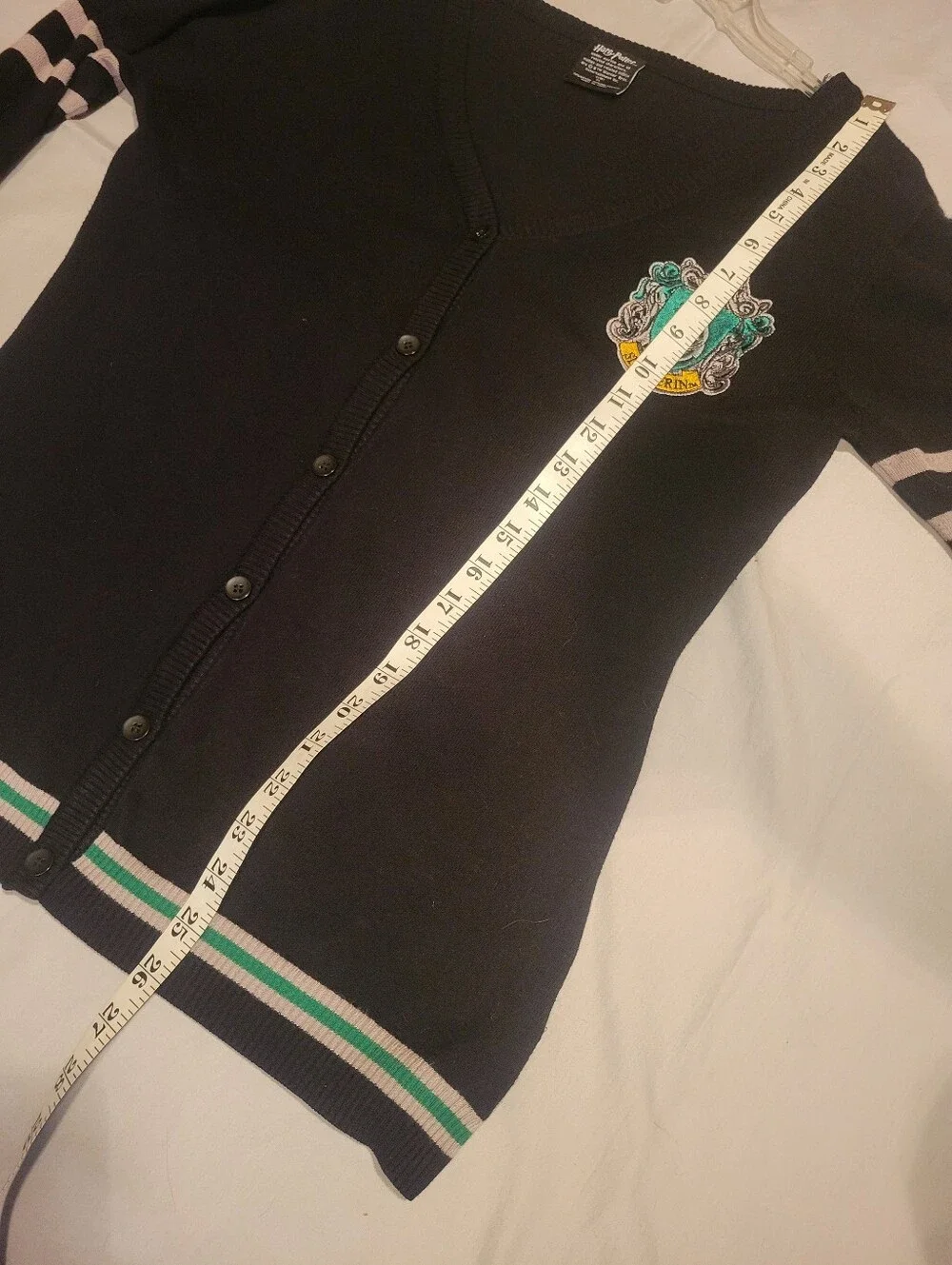 Warner Bros. | Sweaters | Slytherin House Crest Black Cardigan With ...